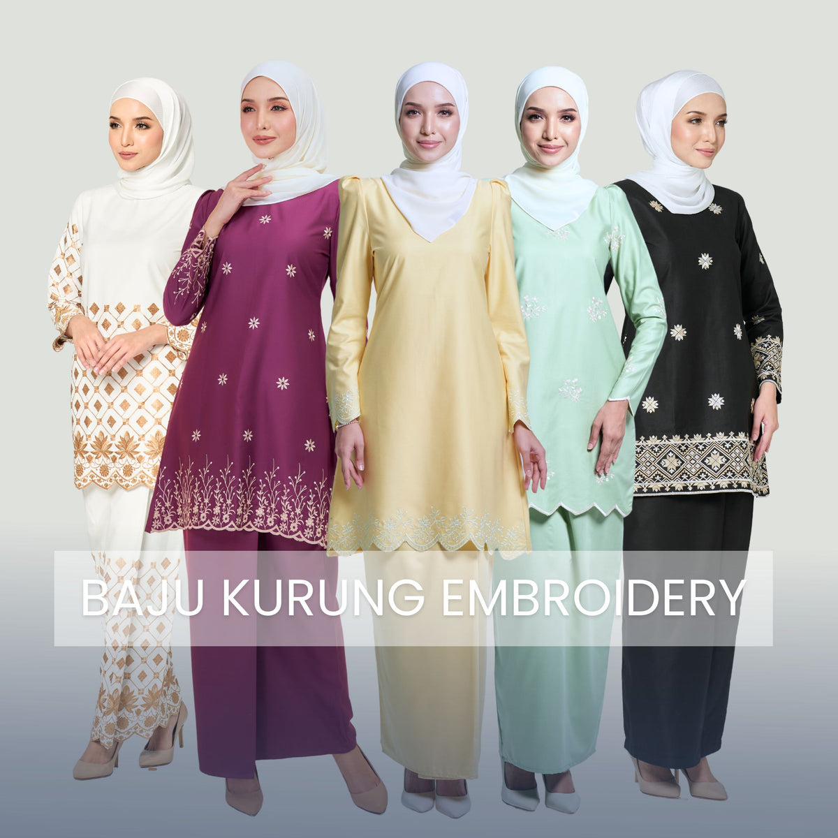 Baju Kurung Riau Sulam – Exquisite Embroidery by Carlanisa – CARLANISA