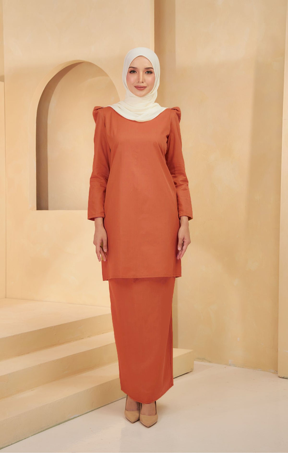 Kuntum | Baju Kurung Cotton Moden Plain – CARLANISA