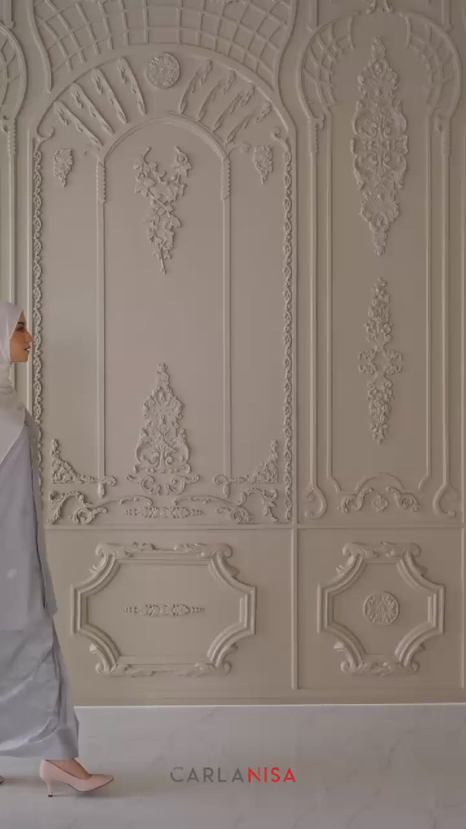 Laylo kebaya | Light Grey Silver